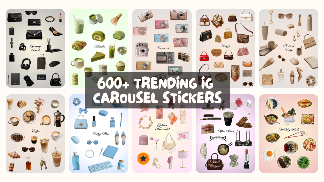 Instagram Carousel Sticker Bundle – digitalfaves