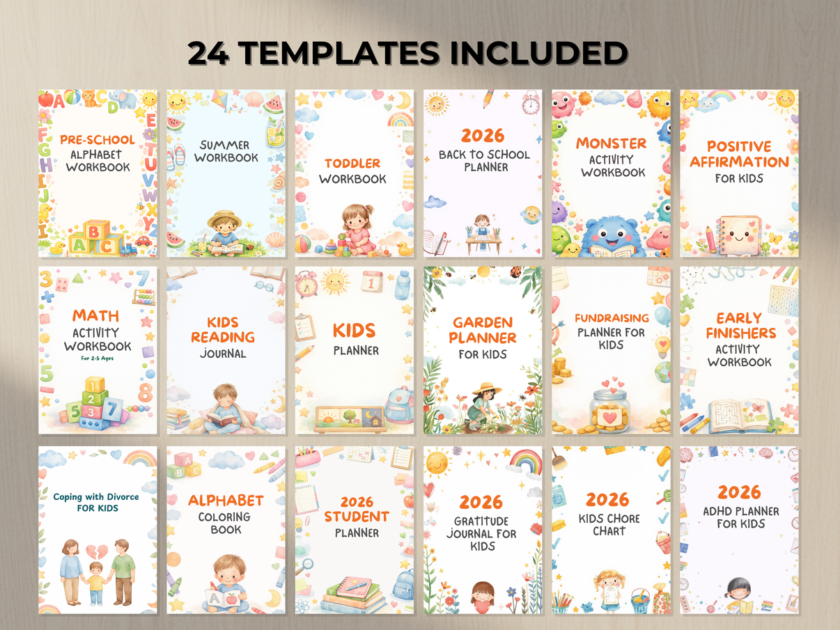 2026 Kids Planner Bundle with Master Resell Rights – digitalfaves
