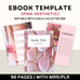 eBook Template Pink Themed with Master Resell Rights – digitalfaves
